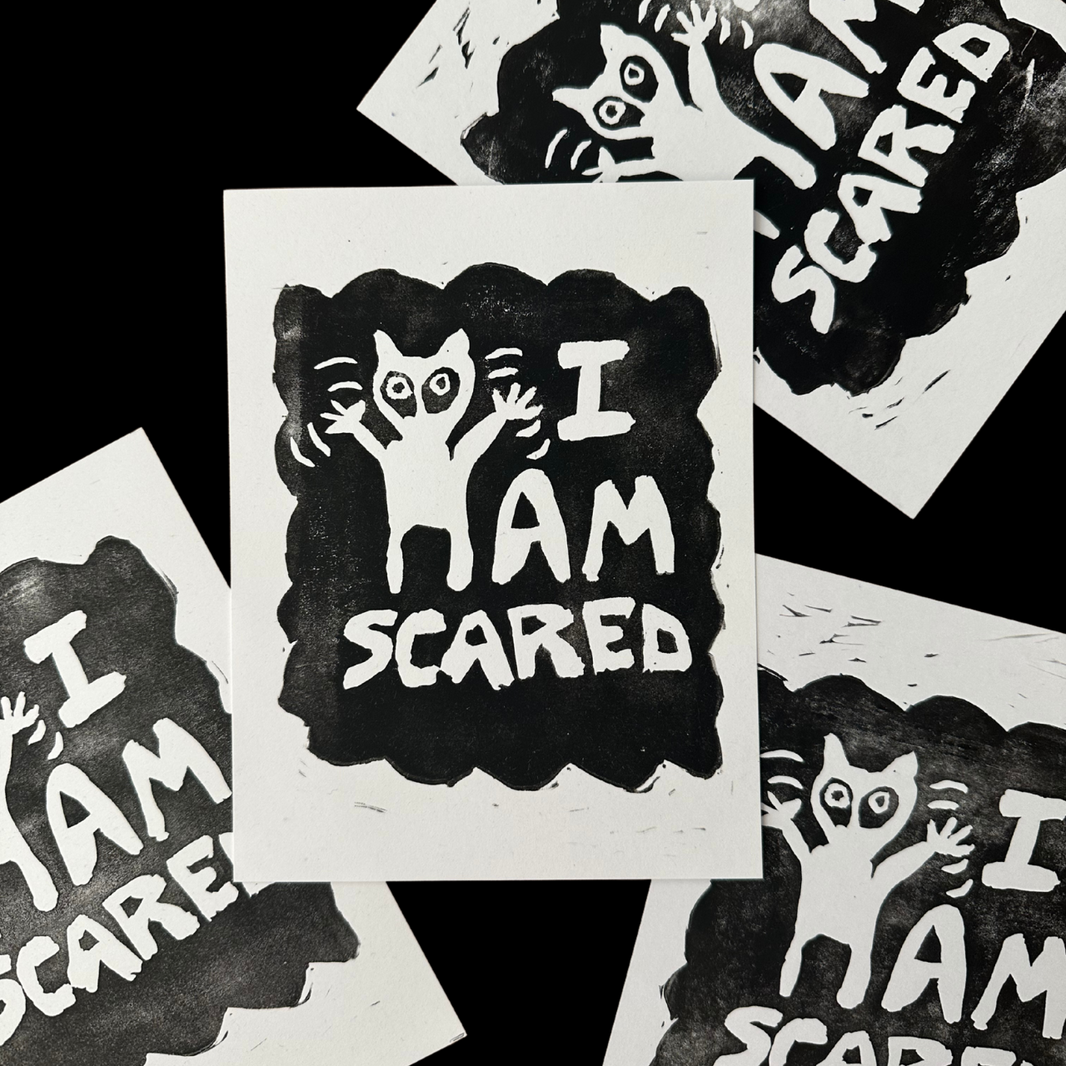Art Prints – Scaredy Cat